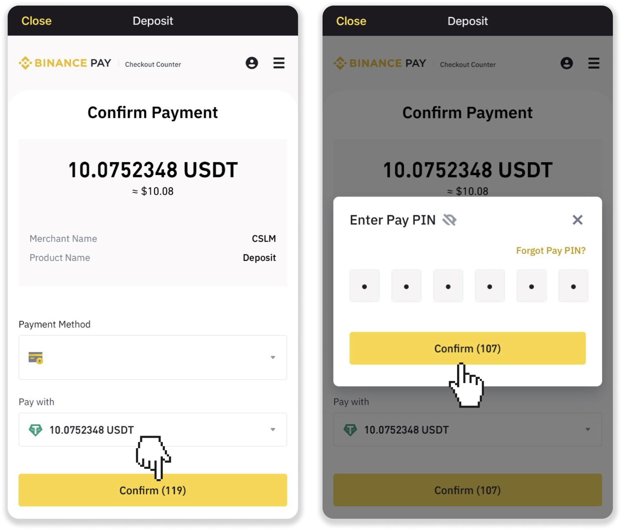 Binance Pay Binomo Help Center